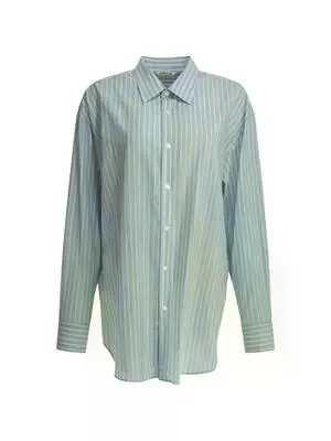 Auralee Striped Wool Shirt