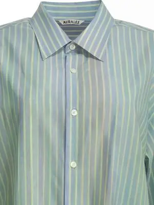 Auralee Striped Wool Shirt
