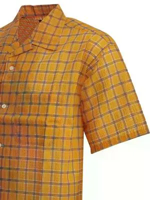 BEAMS Check-print Short-sleeve Shirt