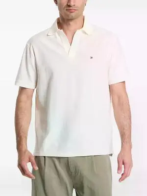 Tommy Hilfiger Crepe Logo-embroidered Polo Shirt