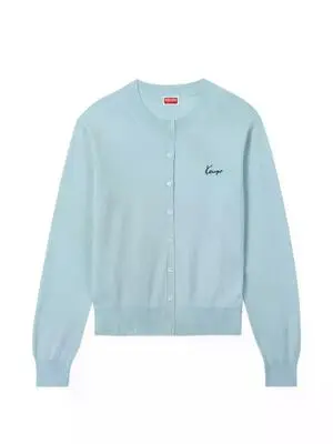 Kenzo Logo Embroidered Button-up Cardigan