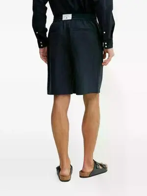 Guess Navy Slub Texture Drawstring Shorts