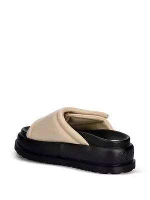 BUFFALO Logo-debossed Touch-strap Sandals