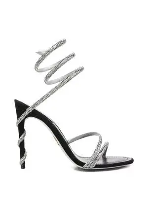 Rene Caovilla Margot Crystal-embellished Sandals - Black