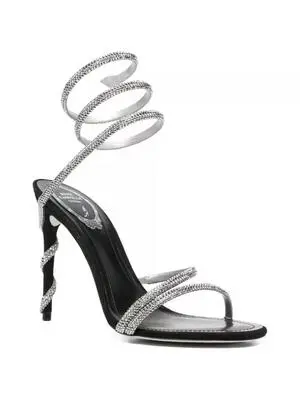 Rene Caovilla Margot Crystal-embellished Sandals - Black