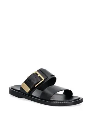 Marc O'polo Leather Sandals With Buckle Detail