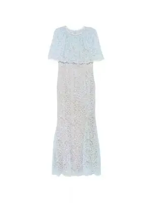 SELF-PORTRAIT Lace Maxi Dress With Pearl And Crystal Embellishments
