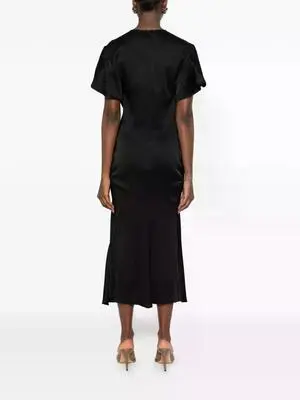 Victoria Beckham Eve Midi Dress - Black