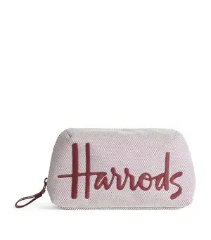 Harrods Logo Cosmetic Bag - Neutral