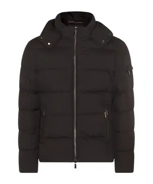 MOORER Quilted Hooded Down Jacket