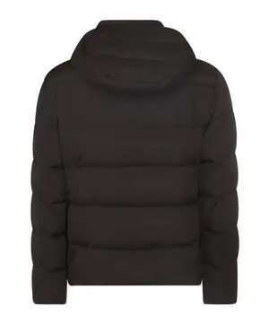 MOORER Quilted Hooded Down Jacket