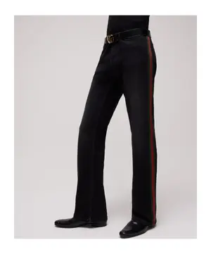 Gucci Side Stripe Flared Jeans