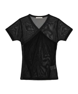 Paloma Wool Olimpia Mesh T-shirt - Black