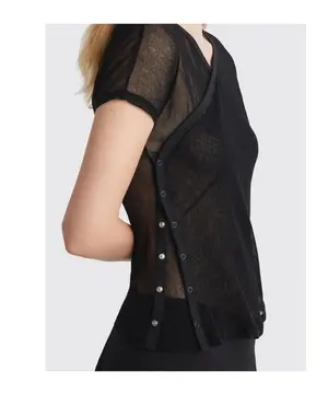 Paloma Wool Olimpia Mesh T-shirt - Black