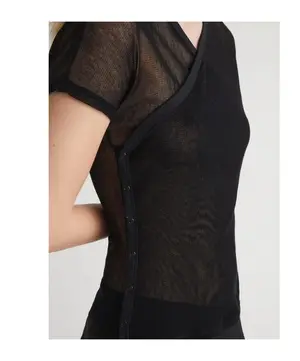 Paloma Wool Olimpia Mesh T-shirt - Black