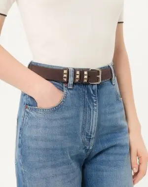 Valentino Garavani Rockstud Belt - Ebony
