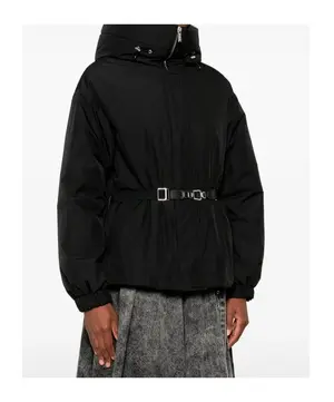 MOORER Belted High-neck Jacket