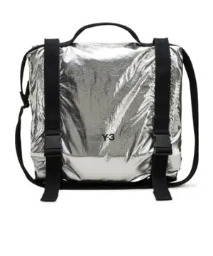 Y3 Logo Beach Towel Bag - Silver