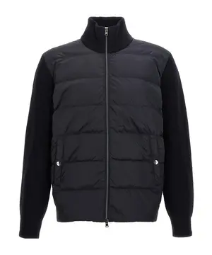 Herno Zip-up Knitted Puffer Jacket