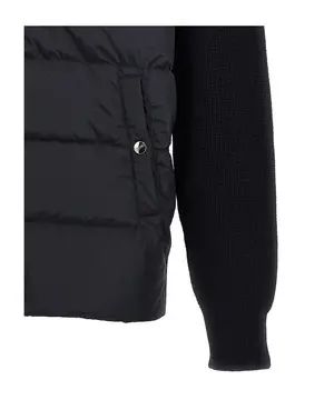 Herno Zip-up Knitted Puffer Jacket
