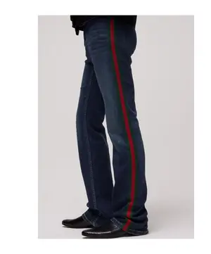 Gucci Web Side-stripe Jeans