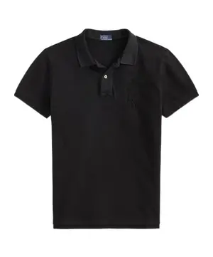Polo Ralph Lauren Embroidered Logo Polo T-shirt - Black
