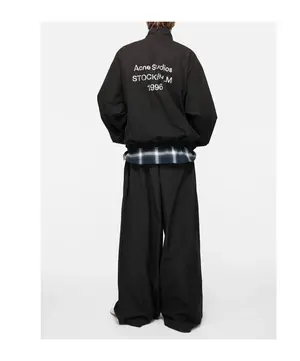 Acne Studios Logo Zip-up Jacket - Black