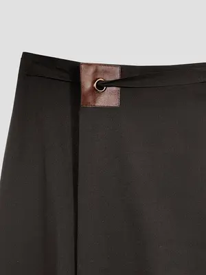 Paloma Wool Wrap Midi Skirt With Buckled Detail