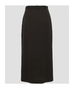 Paloma Wool Wrap Midi Skirt With Buckled Detail - No