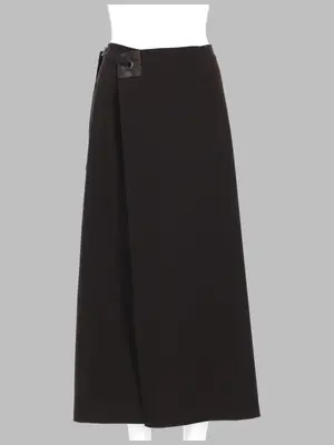 Paloma Wool Wrap Midi Skirt With Buckled Detail - No