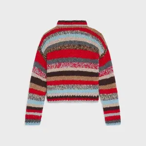 Celine Polo Sweater In Mouline Alpaca And Wool