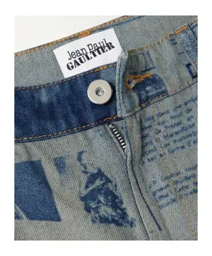 JEAN PAUL GAULTIER Newspaper Print Jeans