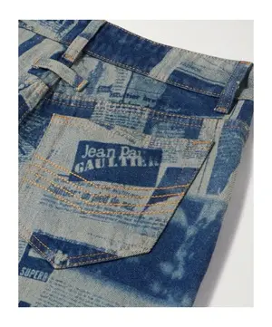 JEAN PAUL GAULTIER Newspaper Print Jeans