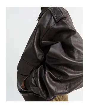 THE FRANKIE SHOP Viper Leather Jacket