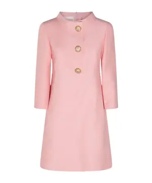 Valentino Garavani Button Detailed Crewneck Dress - No