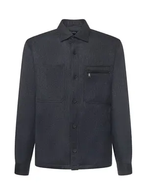 Zegna Long-sleeved Casual Jacket - Black