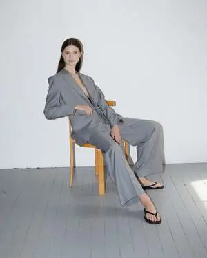 JOAEN Ila Wool Peaked Lapel Blazer