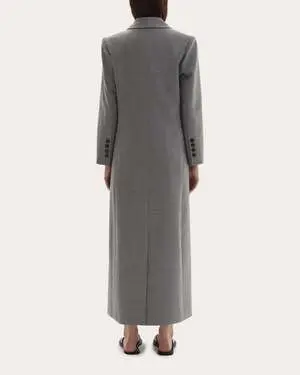 JOAEN Allora Wool Asymmetric Lapel Coat