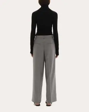 JOAEN Ila Pleated Wool Trousers