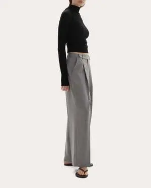 JOAEN Ila Pleated Wool Trousers