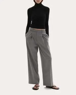 JOAEN Ila Pleated Wool Trousers