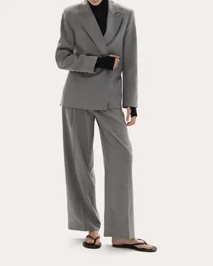 JOAEN Ila Pleated Wool Trousers