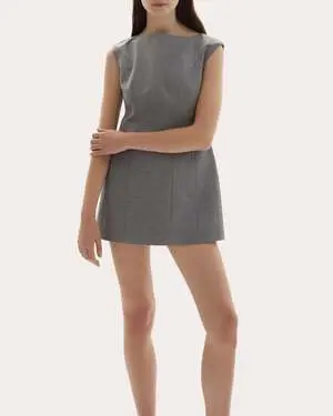 JOAEN Kelli Wool Boatneck Mini Dress