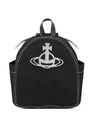 VIVIENNE WESTWOOD Small Orb Plaque Backpack - Black