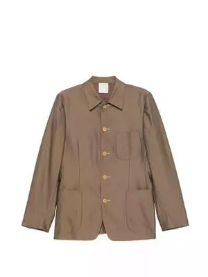 ROMEO GIGLI 1999s Diagonal-stripe Button-up Jacket