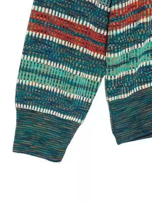 Missoni 1990s Striped Knit Polo Shirt