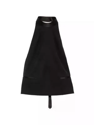 Alexander McQueen Halterneck Backless Top - Black