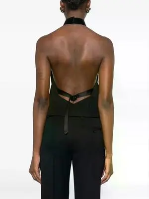 Alexander McQueen Halterneck Backless Top