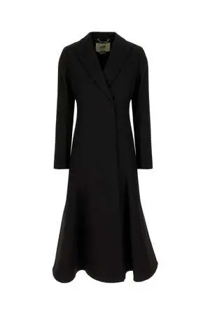 Fendi Black Tailored Coat - Multicolor