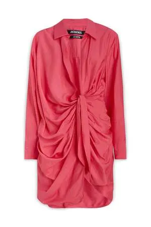 Jacquemus Draped Front Tie Dress - Multicolor